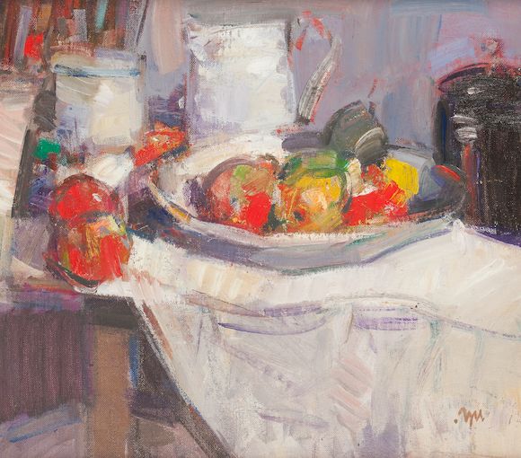 Bonhams : Gordon Bryce RSA RSW (British, born 1943) 43 x 48 cm. (16 15/ ...