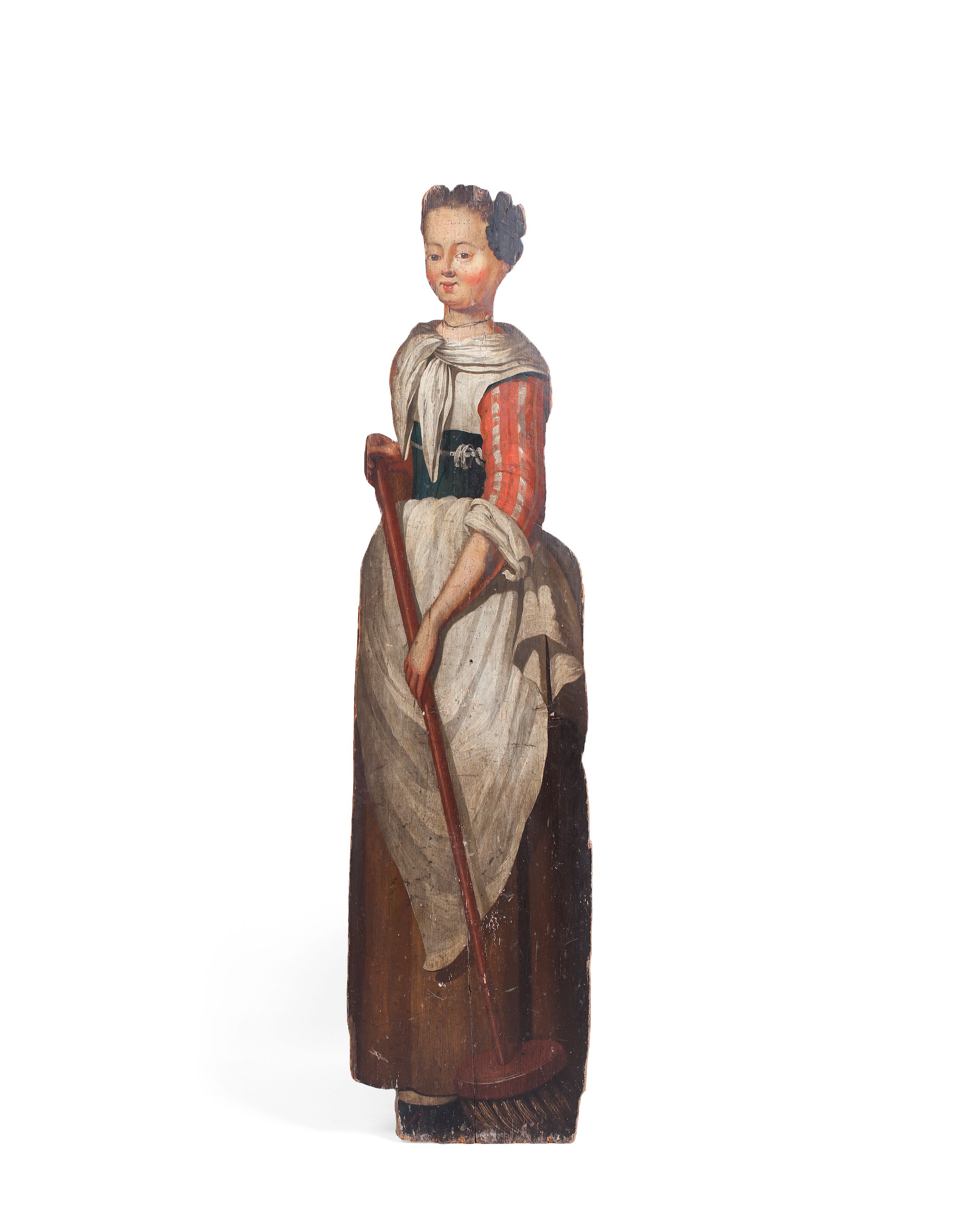 Bonhams : An 18th century painted pine dummy board