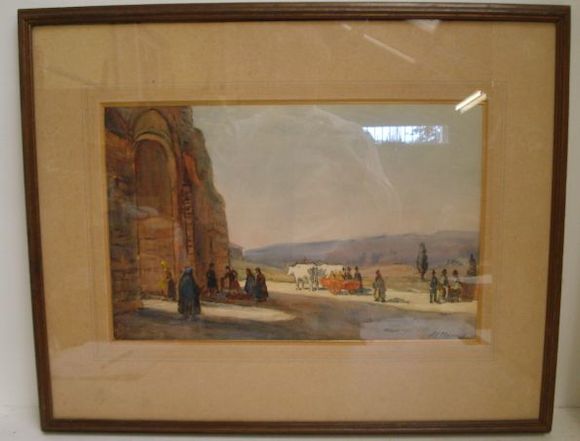 Bonhams : Anthony Carey Stannus, British (1839 - 1919) 'Figures by an ...