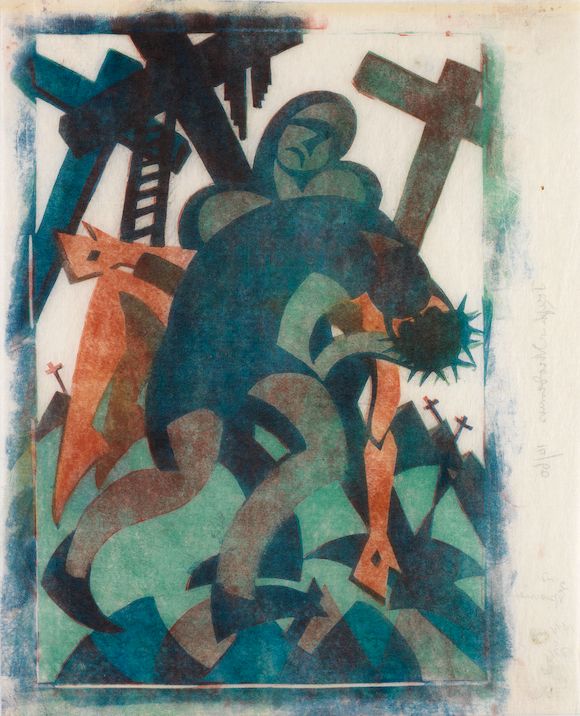 Bonhams : Sybil Andrews, CPE (British/Canadian, 1898-1993) Joseph and ...