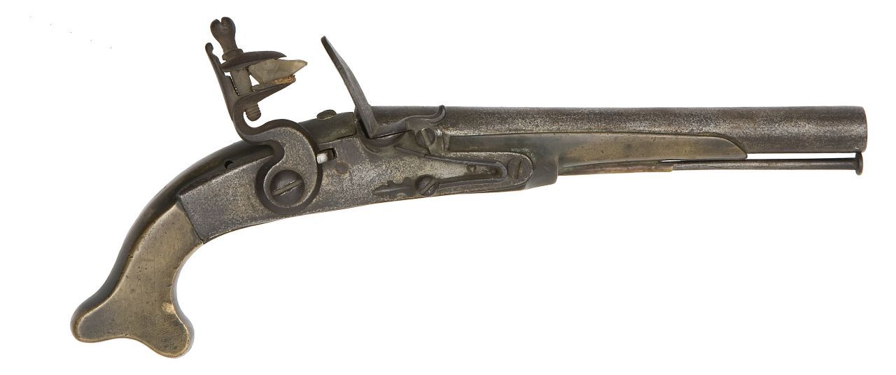 Bonhams : A 25-Bore Scottish Regimental All-Metal Flintlock Belt Pistol
