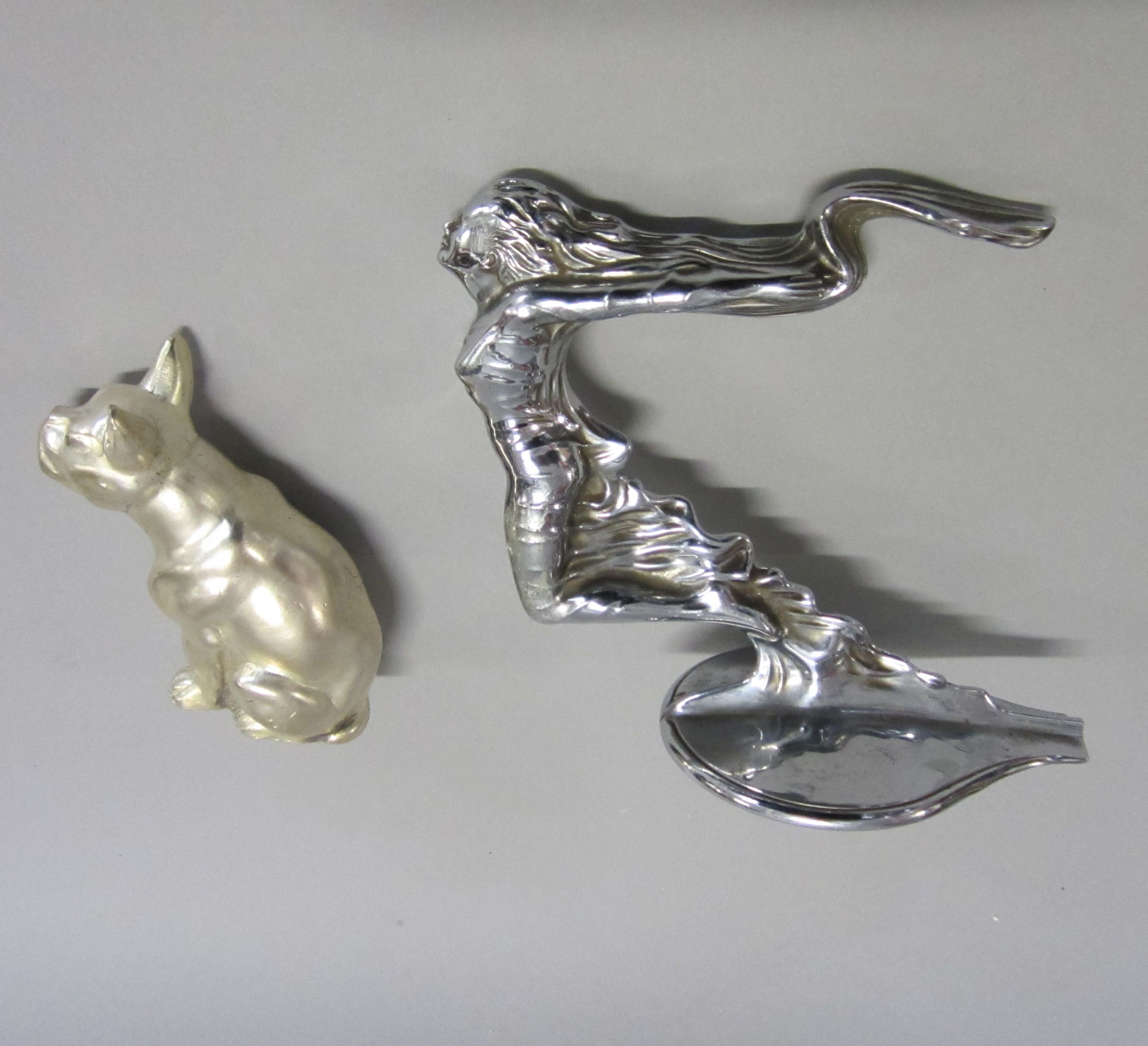 Bonhams Cars : Two car mascots,