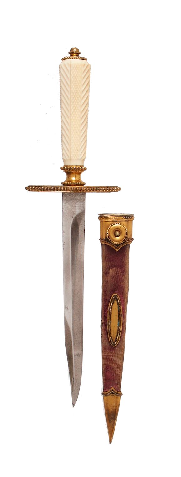 Bonhams : A Good 19th Century Gilt and Ivory Hilted Dagger