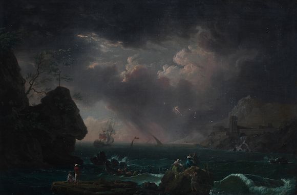 Bonhams : Thomas Patch (Devon circa 1720-1782 Florence) A stormy ...