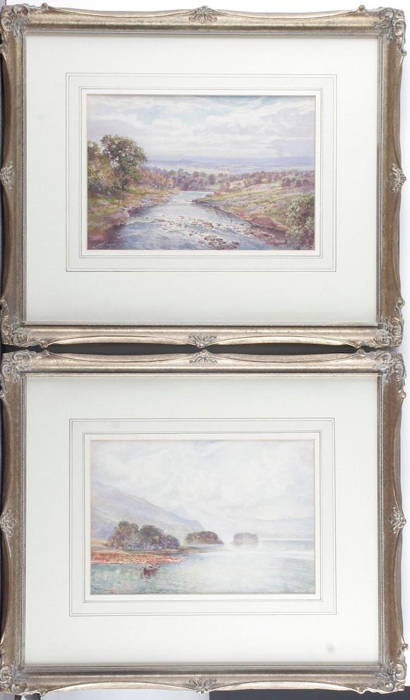 Bonhams : Maud Raphael Jones (British, active 1889-1900) A rocky stream ...