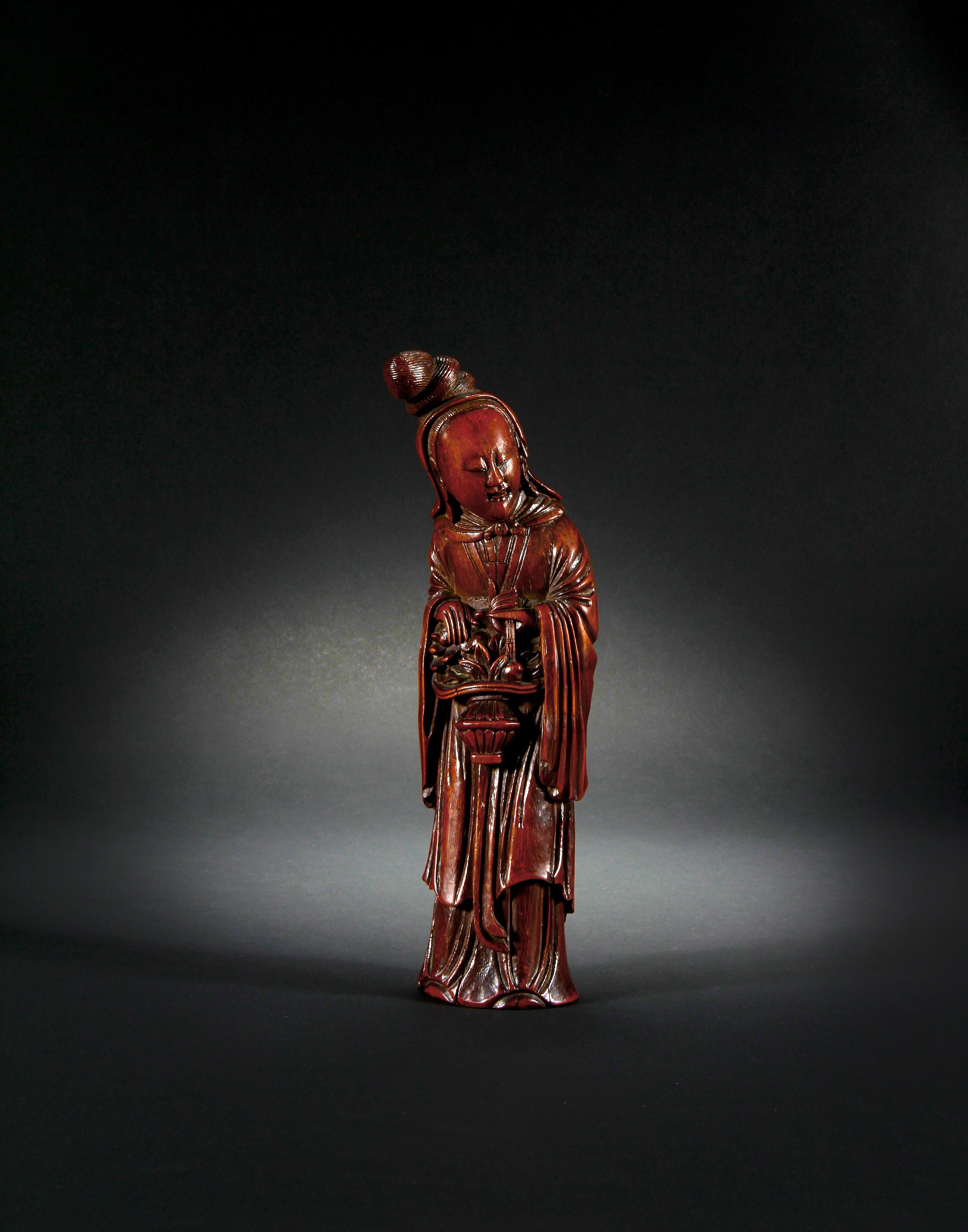 Bonhams : A bamboo figure
