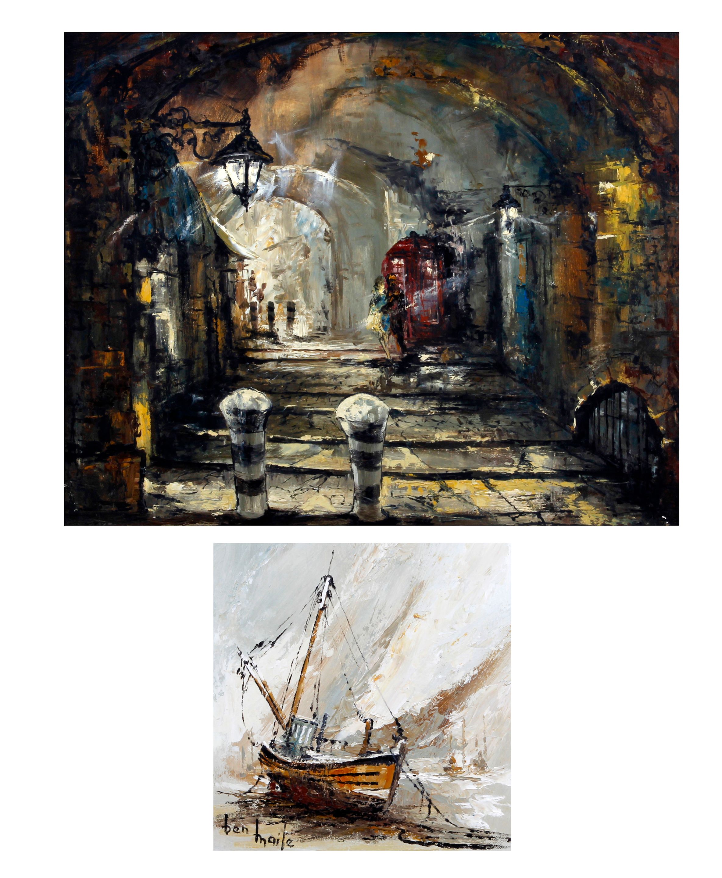 Bonhams : Ben Maile (British, born 1922) 'A Quiet Meeting Place'