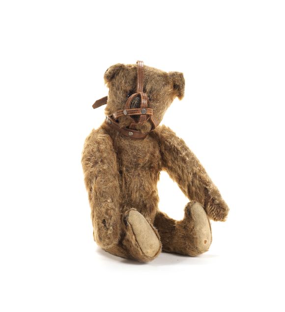 Bonhams : Steiff cinnamon Teddy bear with muzzle, circa 1909