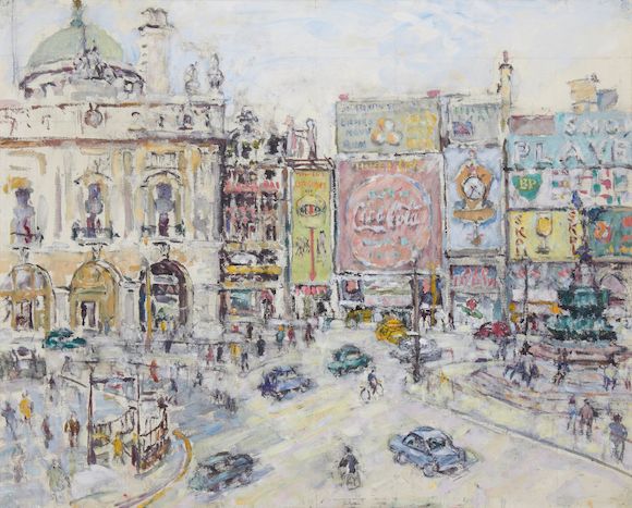 Bonhams : Evelyn Abelson (British, 1886-1967) Piccadilly Circus