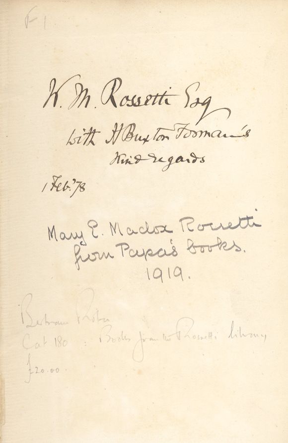 Bonhams : KEATS (JOHN) Letters... to Fanny Brawne... Introduction and ...