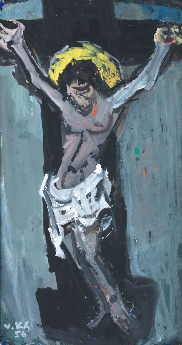 Bonhams : Vassyl Khmeluk (Russian, 1903-1986) Crucifixion