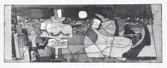 Bonhams : Bryan Ingham (British, 1936-1997) Lamplight and Moonlight I ...