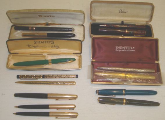 Bonhams : A Sheaffer ball point pen, stamped 'Sterling Silver', leafy ...