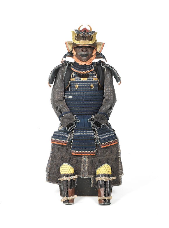 Bonhams : A blue-laced tachi do tosei gusoku armour The armour, late ...