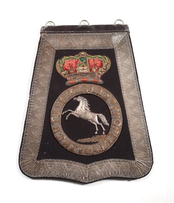 Bonhams : West Kent Yeomanry Cavalry Officer's Full Dress Sabretache c ...