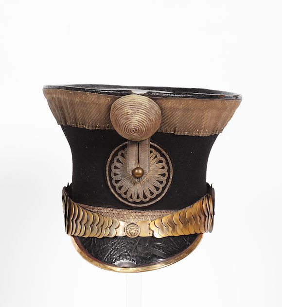 Bonhams : A Light Dragoons Style Shako