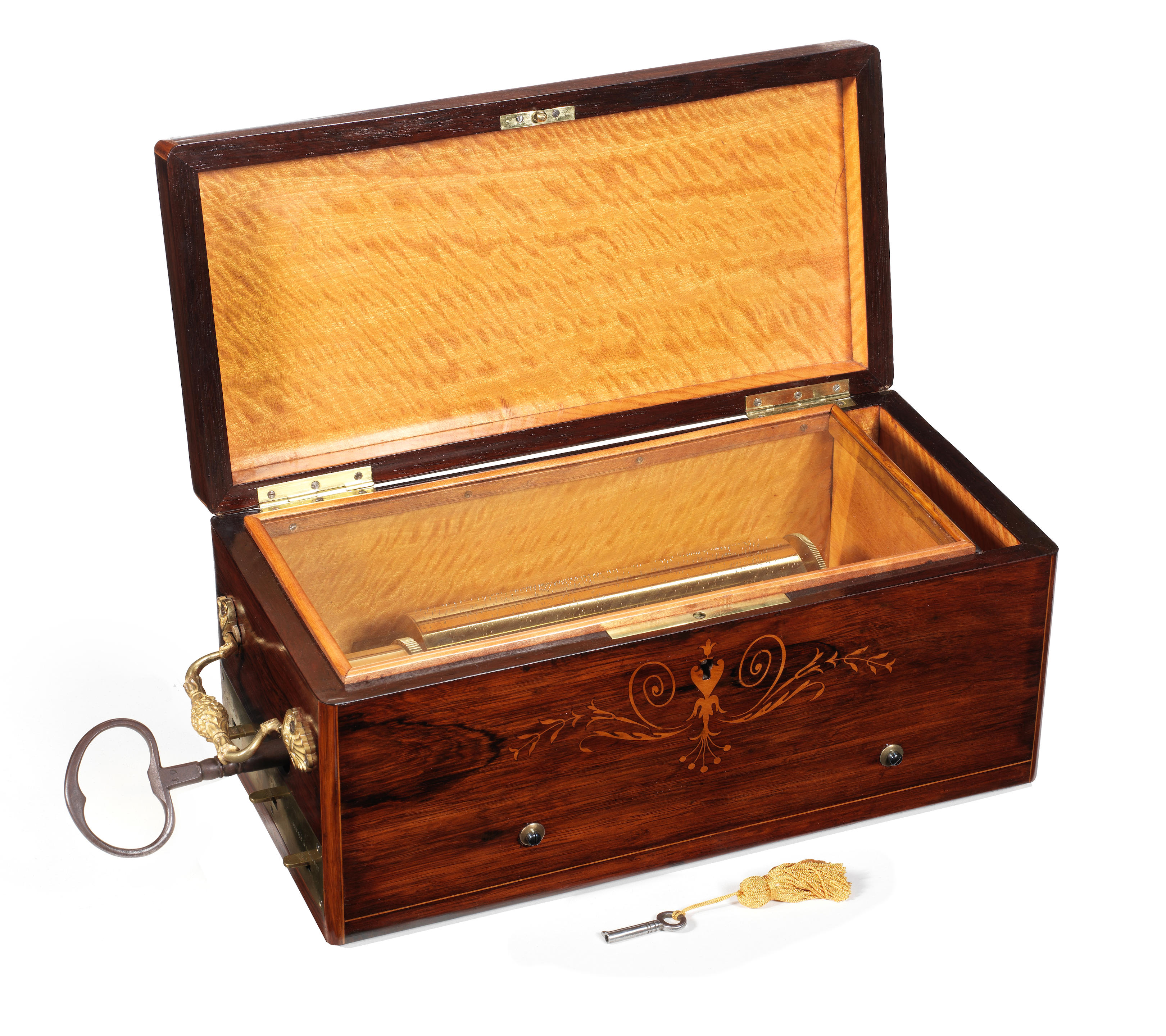 Bonhams : An exceptional key-wind hooked-tooth part-overture musical ...