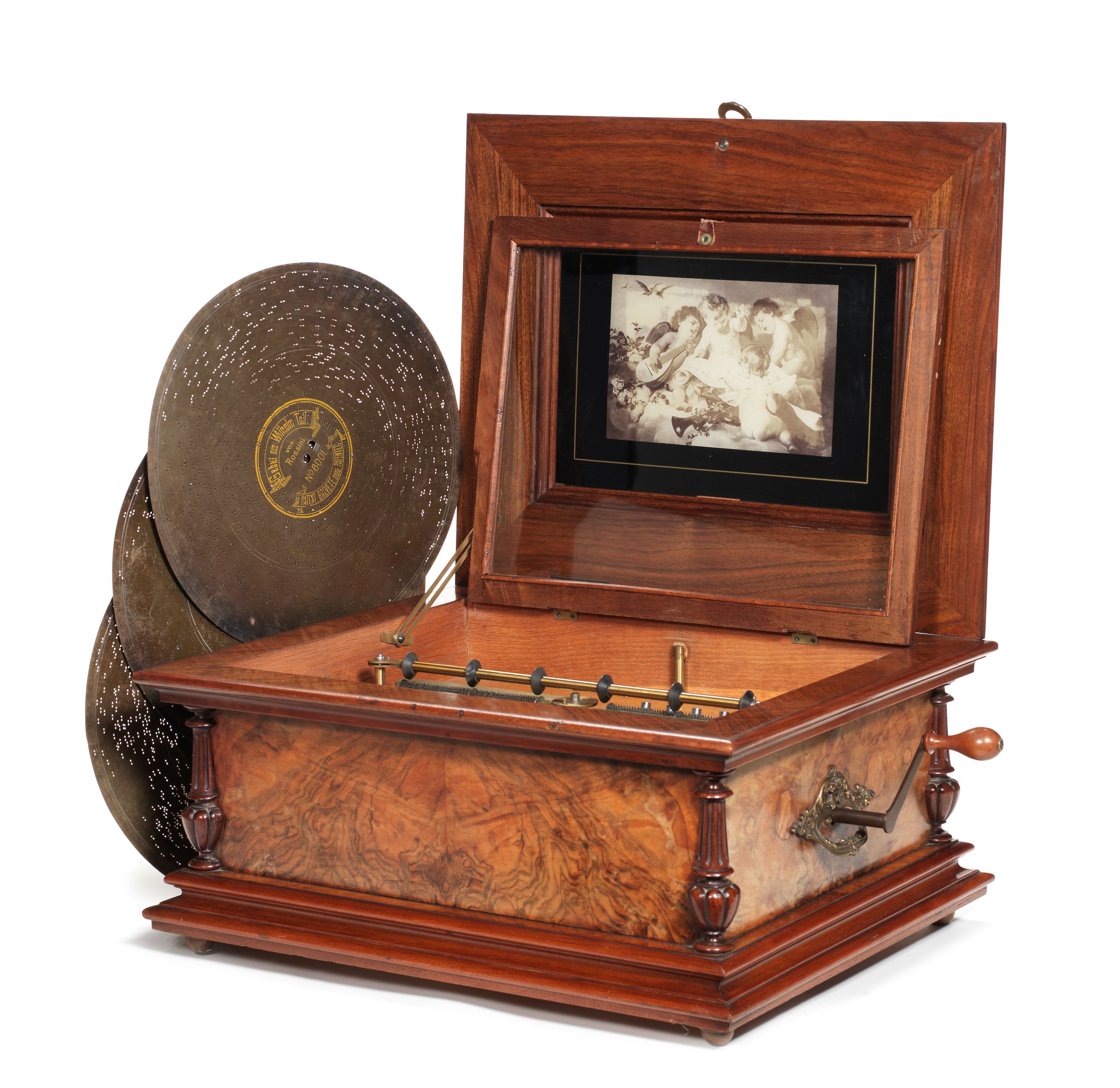 Bonhams : A 13.5/8-inch Symphonion disc musical box,