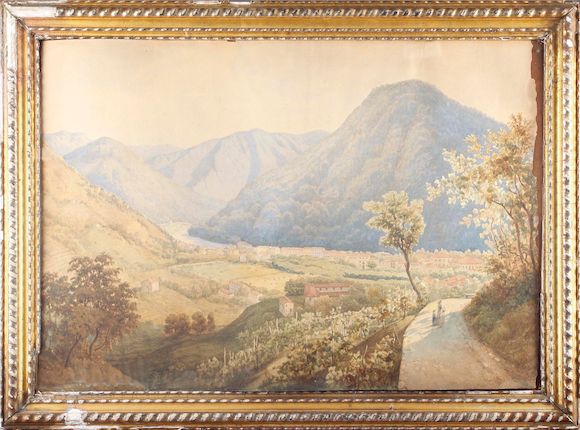 Bonhams : Francesco Bensa (Italian, born circa 1830-) An Italian valley ...