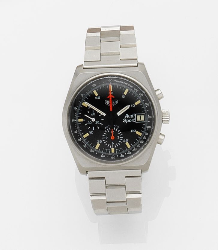 Bonhams : Heuer. A stainless steel automatic chronograph bracelet watch ...