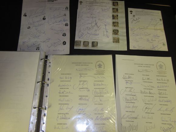 Bonhams : A large collection of 1960's to 1990's hand signed cricket ...