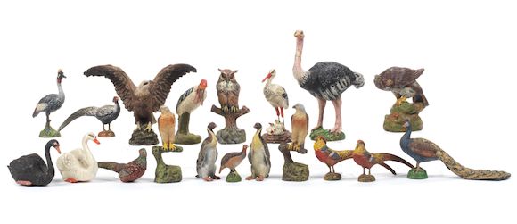 Bonhams : Elastolin smaller Composition Zoo Animals 95