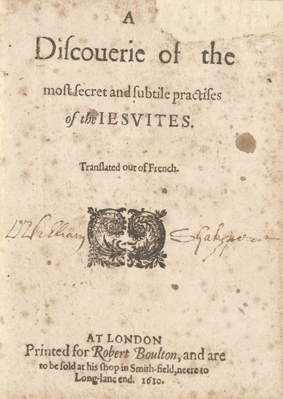 Bonhams : IRELAND (WILLIAM HENRY) CAMILTON (JOHN) A Discoverie of the ...