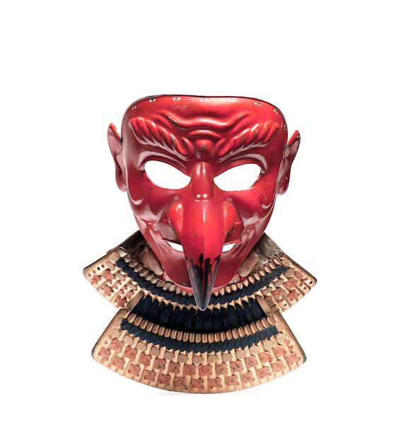 Bonhams : A tengu somen (mask) By Geishu Myochin Kiyoyoshi, mid Edo ...