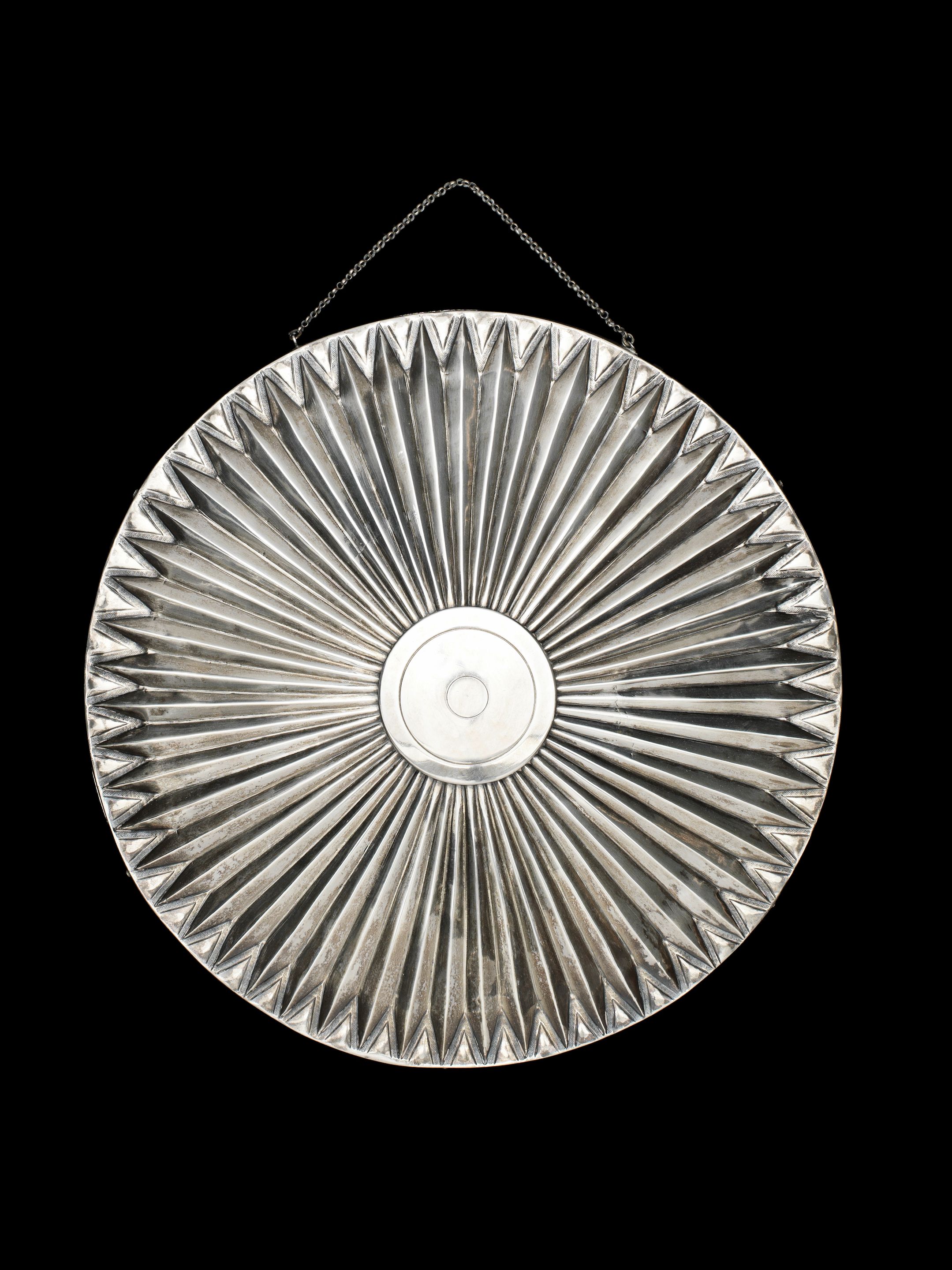 Bonhams : An Ottoman repoussé silver Mirror Turkey, late 19th Century