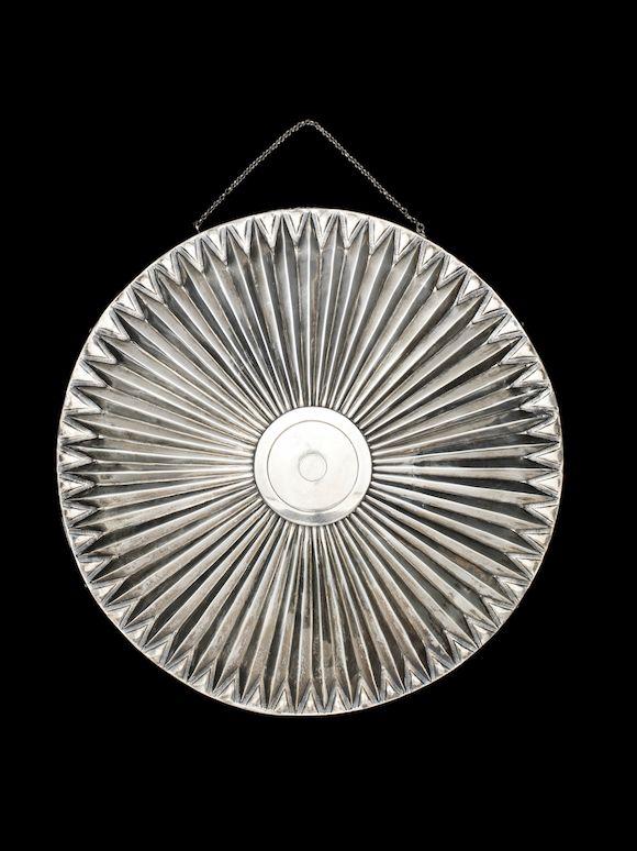Bonhams : An Ottoman repoussé silver Mirror Turkey, late 19th Century