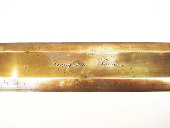 Bonhams : A Troughton brass rule, English, circa 1830,