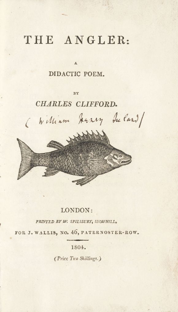 Bonhams : IRELAND (WILLIAM HENRY] The Angler: a didactic poem. By ...
