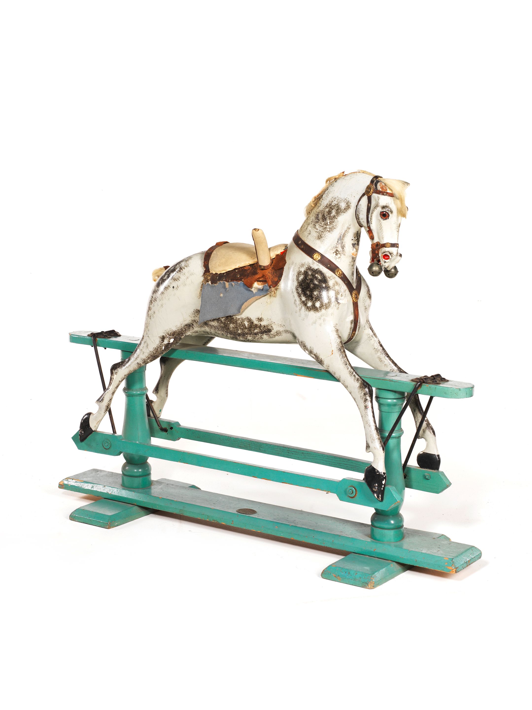 Bonhams : F.H Ayres Rocking horse, English circa 1900