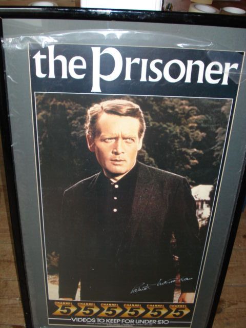 Bonhams : The Prisoner a poster signed by Patrick McGoohan,