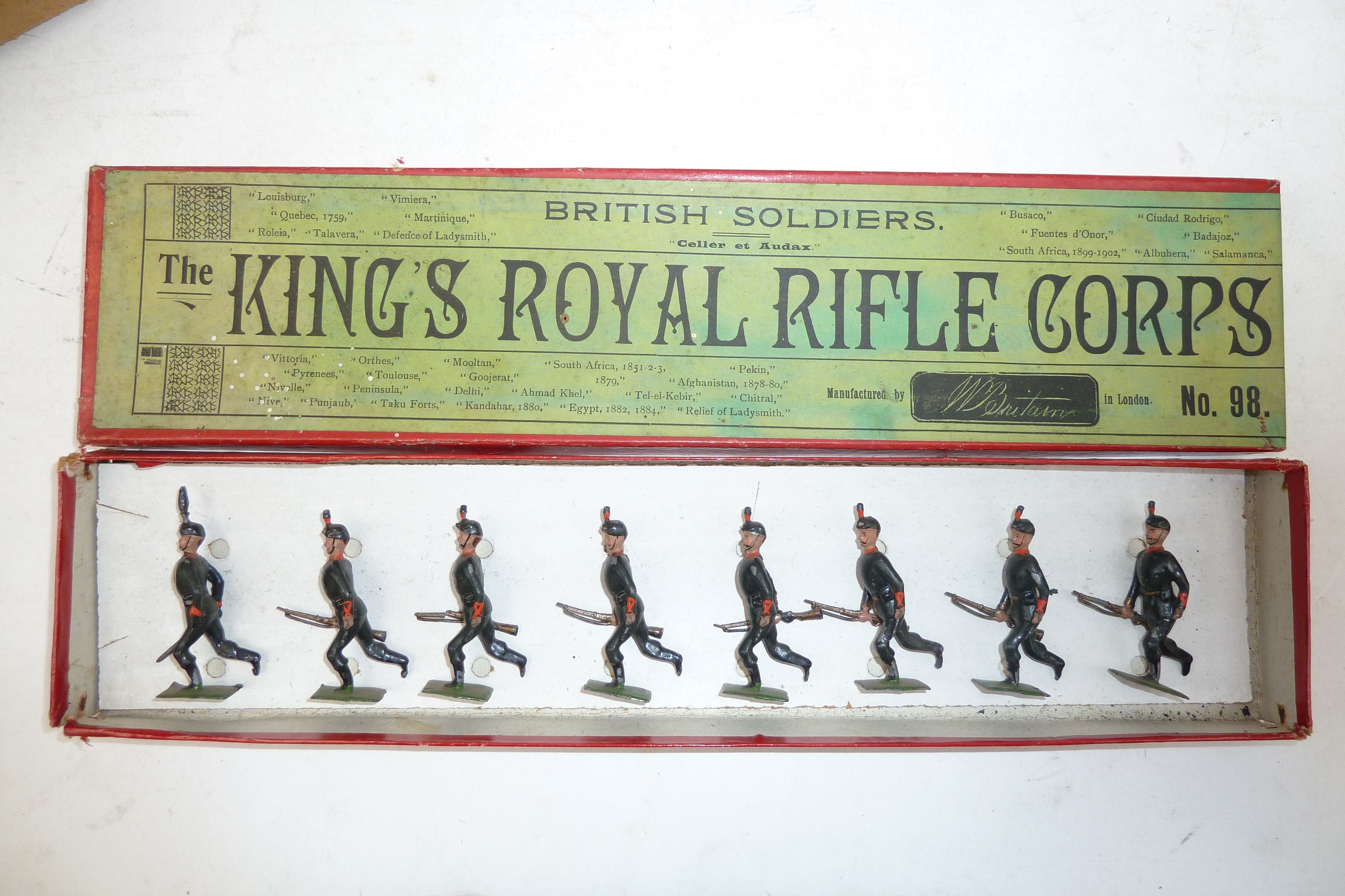 Bonhams : Britains set 98, King's Royal Rifle Corps 8