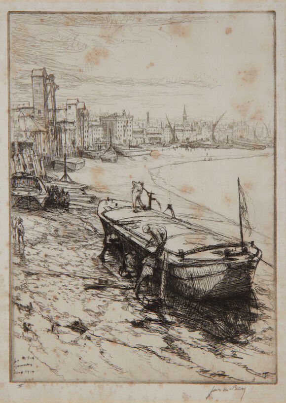 Bonhams : A Collection of Modern British Etchings Including three by E ...