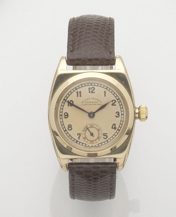 Bonhams : Rolex. A 9ct gold manual wind wristwatchOyster Imperial, Ref ...