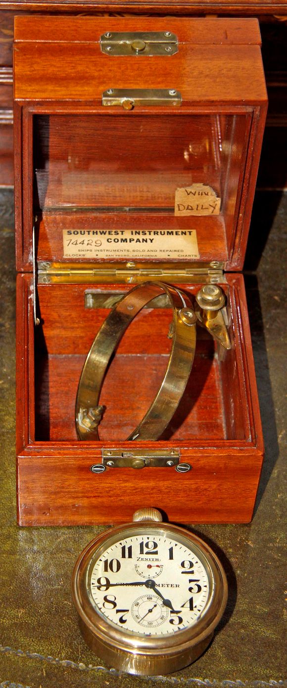 Bonhams : Early 20th Century Amercian eight day marine chronometer Zenith