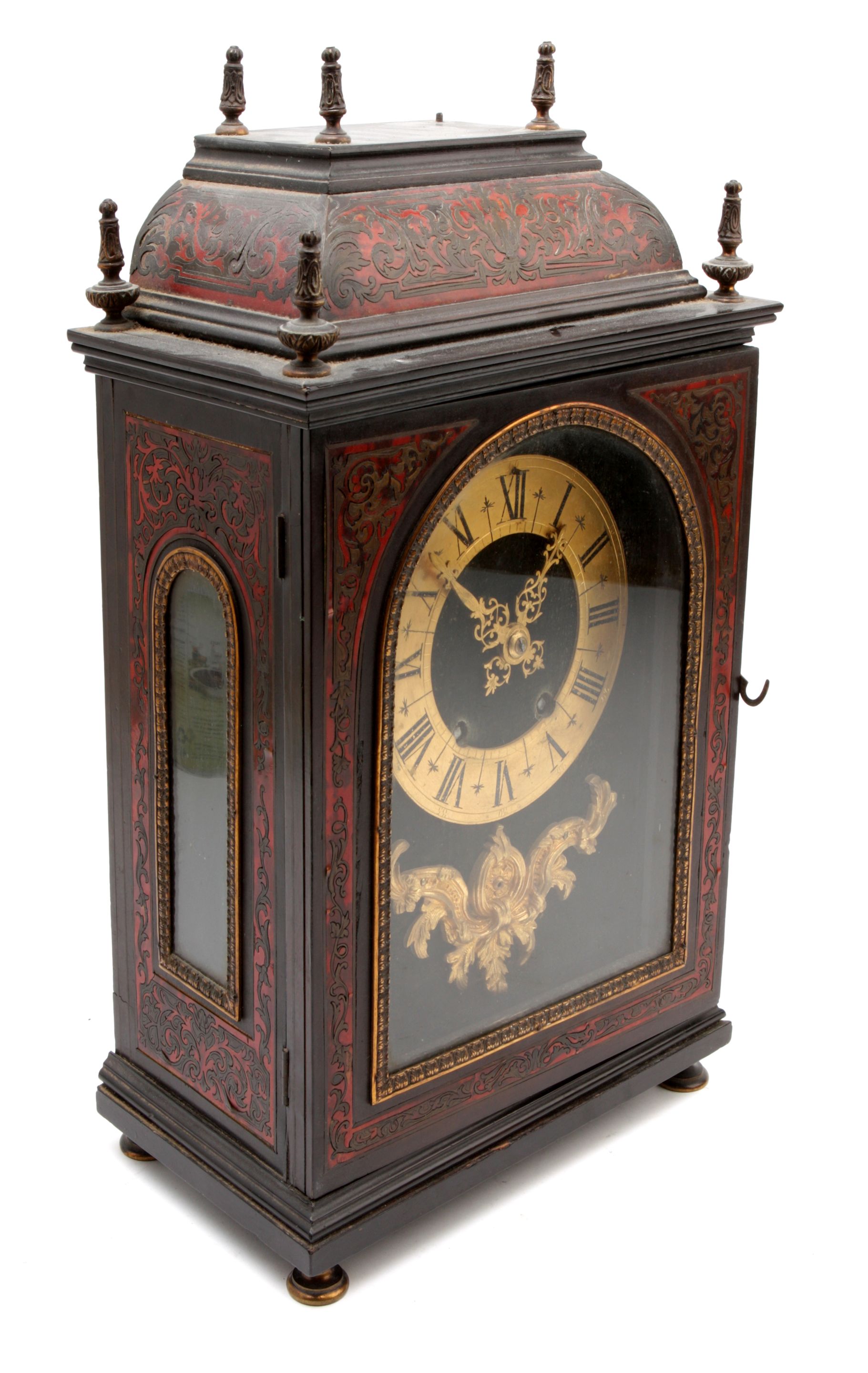 Bonhams : A 17th century style 'boulle-work' bracket clock The movement ...