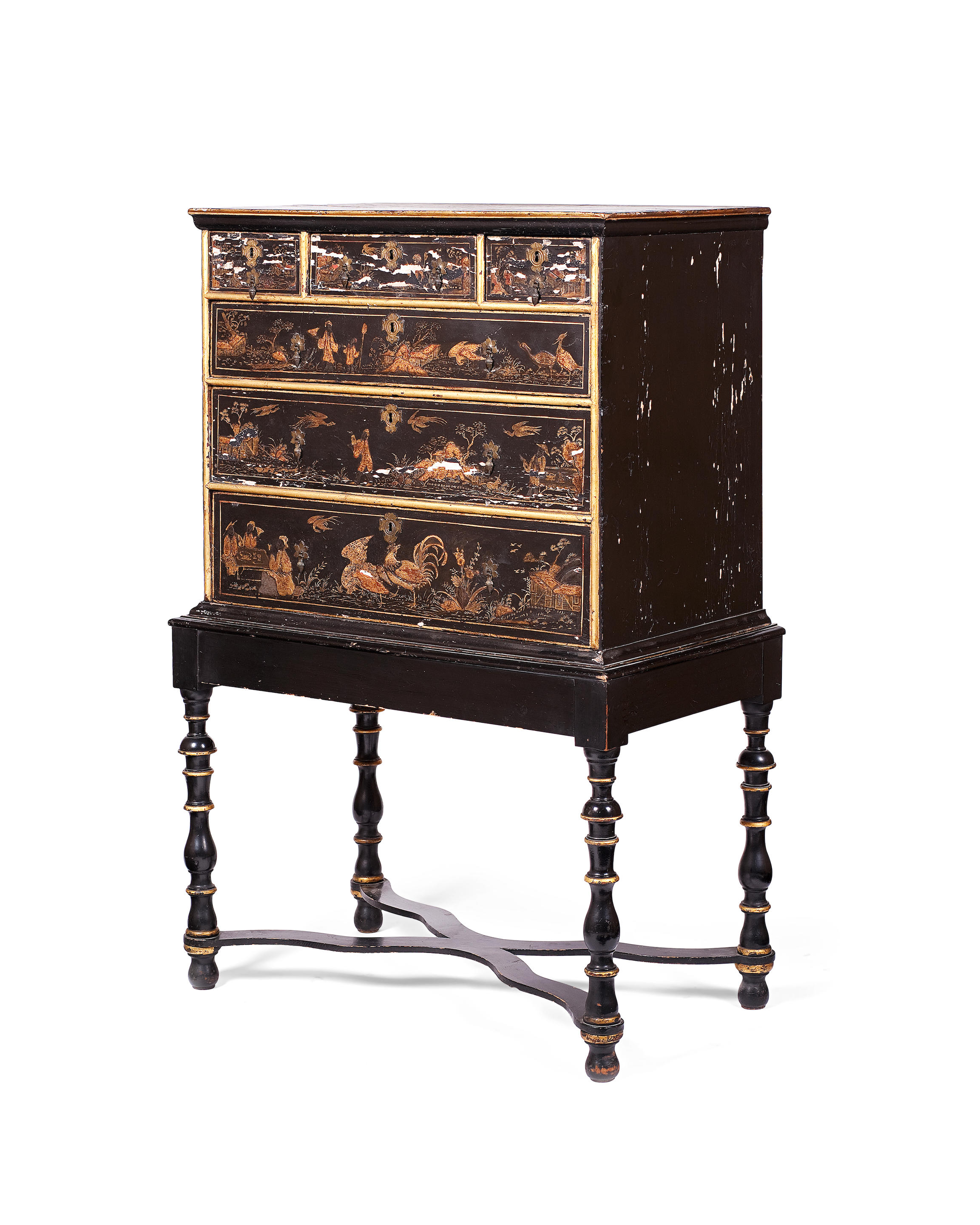 Bonhams An Early 18th Century Chinese Export Chest On Later Stand