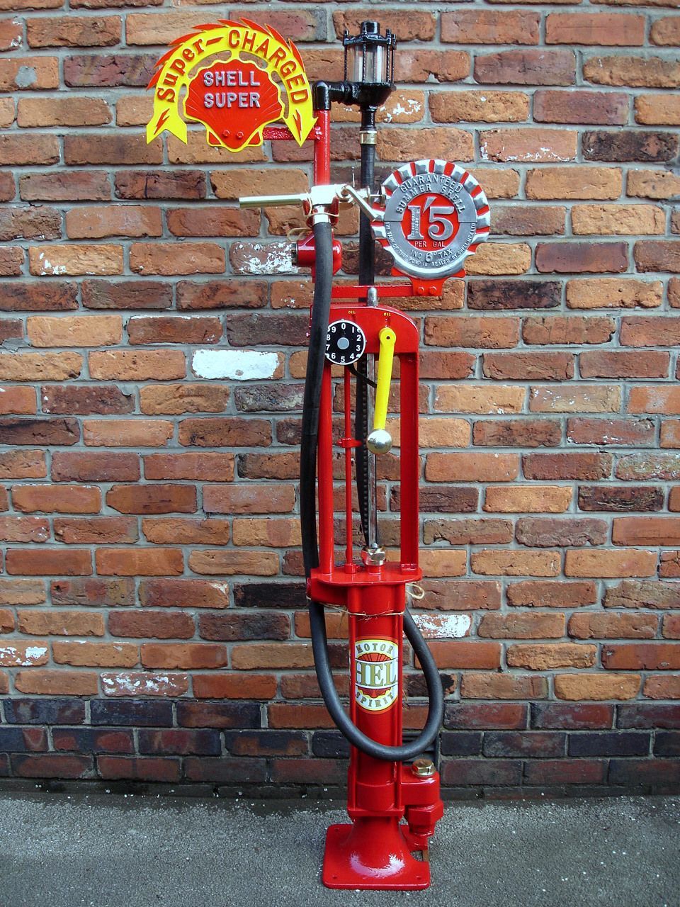 Bonhams Cars : An early one gallon hand-operated petrol pump by Bowser,
