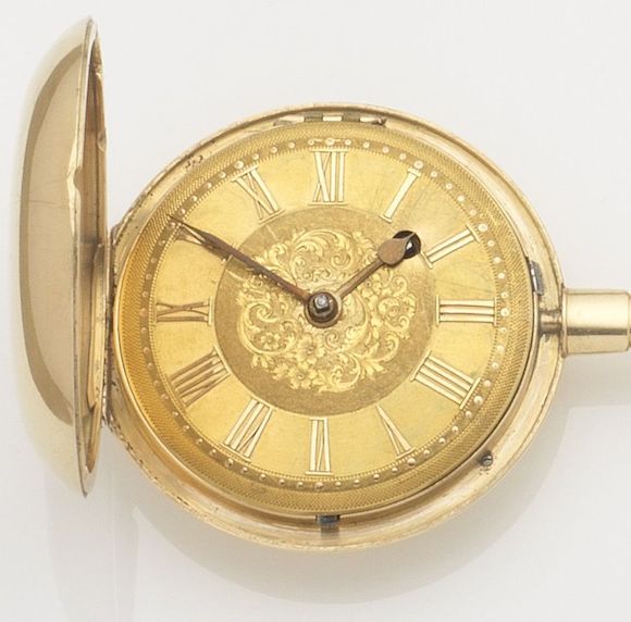 Bonhams : Thomas Hawley. An 18ct gold full hunter key wind pocket ...