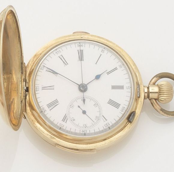 Bonhams : Unsigned. A late 19th century 18ct gold manual wind quarter ...