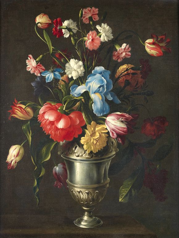 Bonhams : Giovanni Stanchi (Rome 1608-circa 1673) An iris, a peony ...