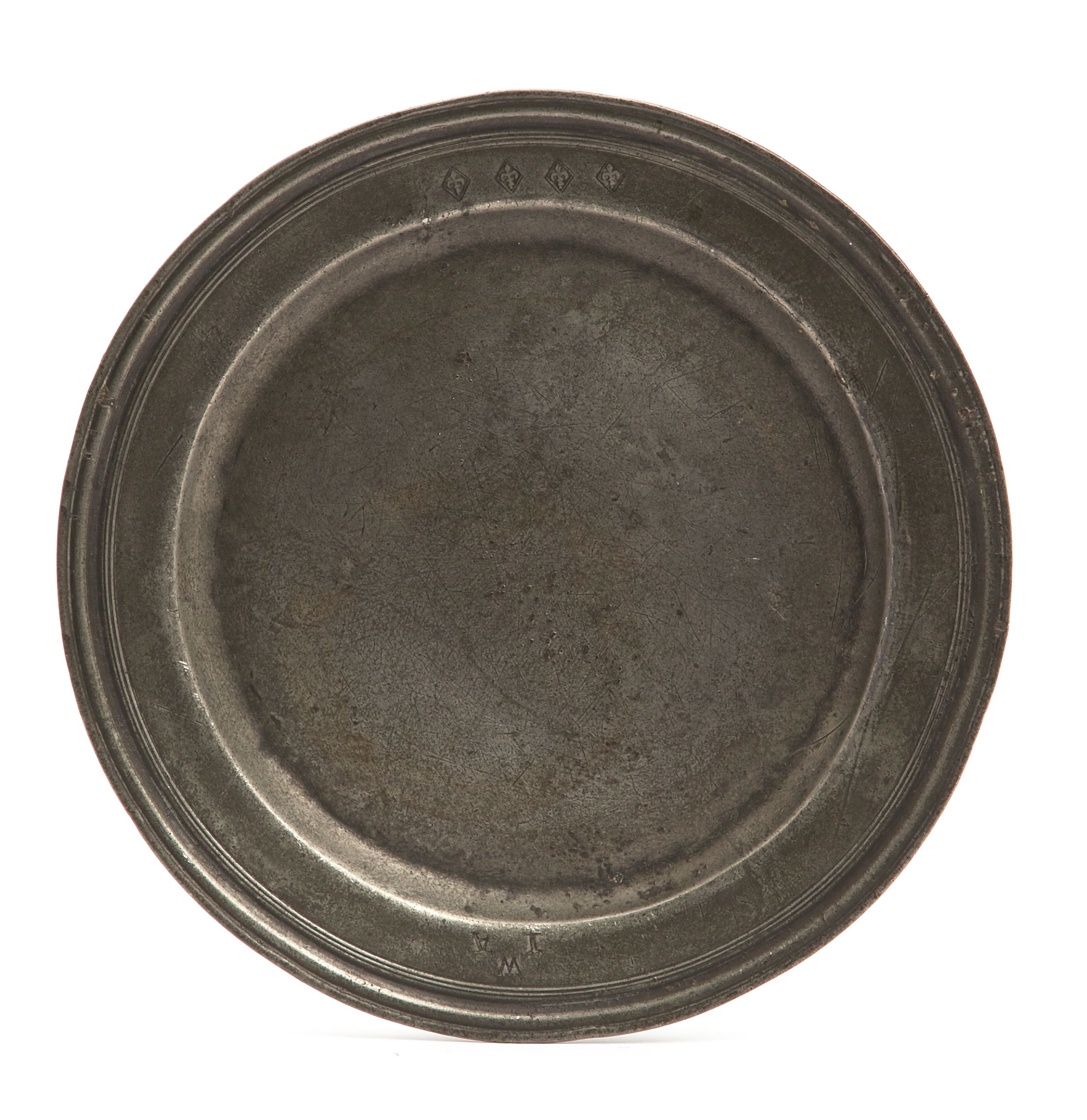Bonhams : A late 17th century pewter triple reed plate Circa 1690