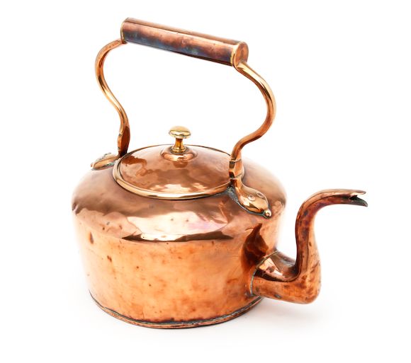 Bonhams : A large early 19th Century copper hob kettle