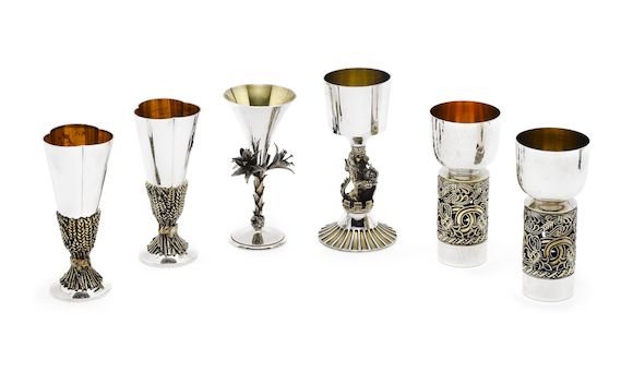 Bonhams : AURUM: Two pairs and two single commemorative silver and ...