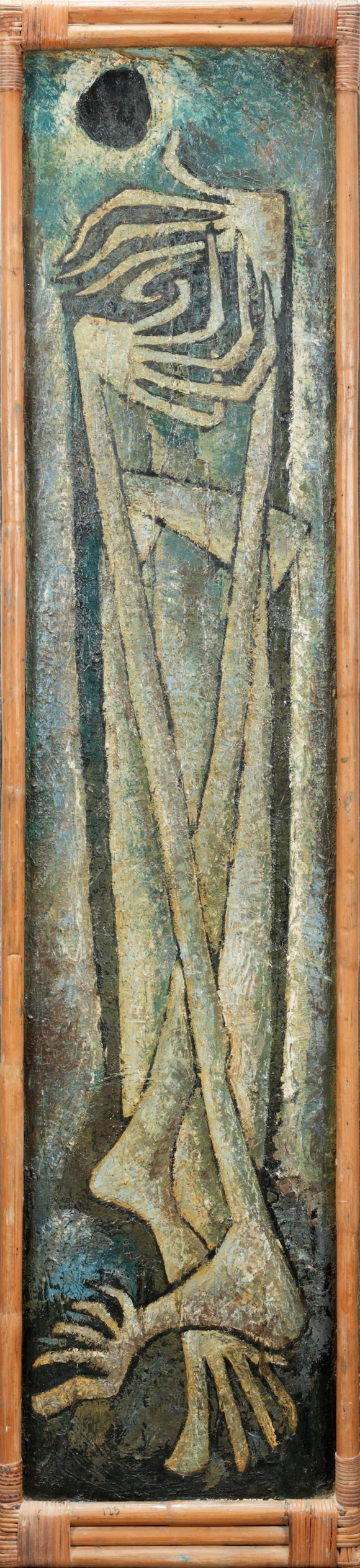 Bonhams : Sadequain (Pakistan, 1937-1987) Figure in a Landscape,