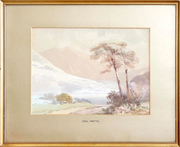 Bonhams : Follower of Paul Jacob Naftel (British, 1817-1891) Loch in an ...