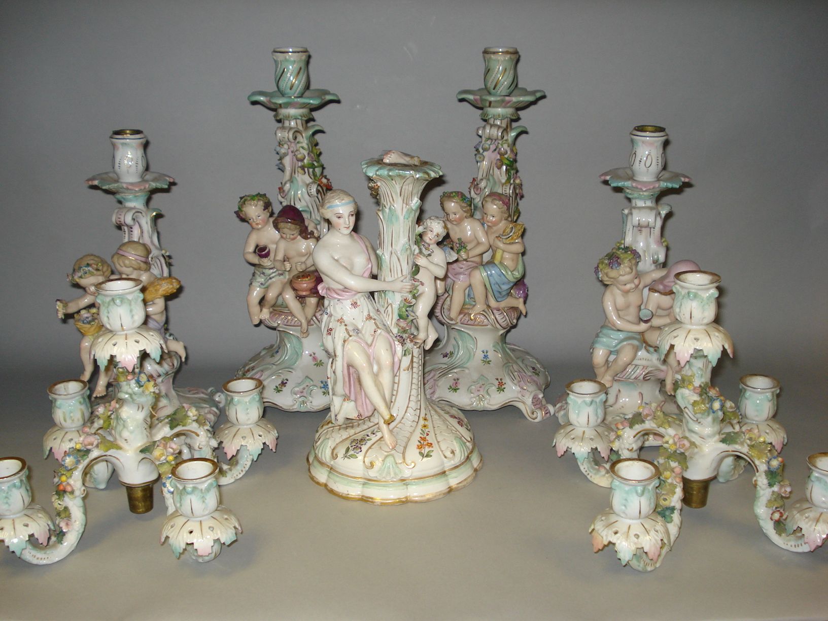 Bonhams : A pair of late 19th century German candelabra bases,